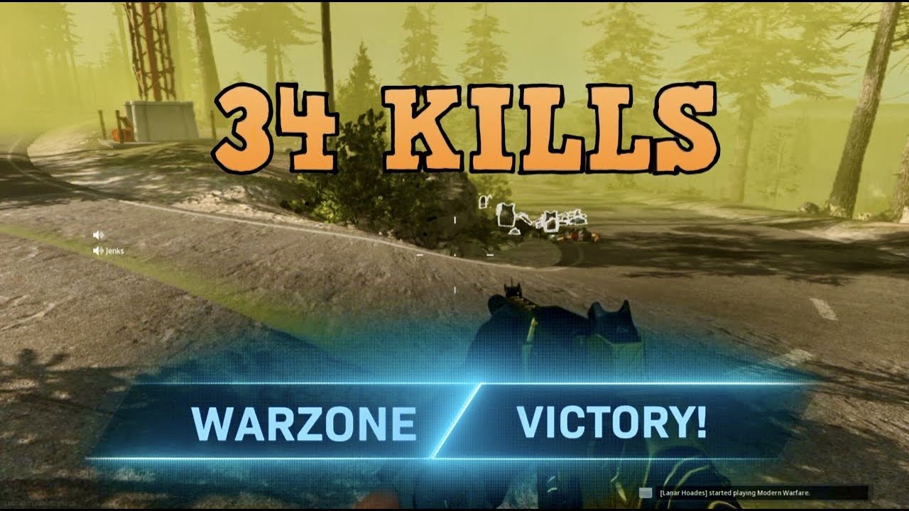 34 KILLS! WARZONE WIN!! - YouTube