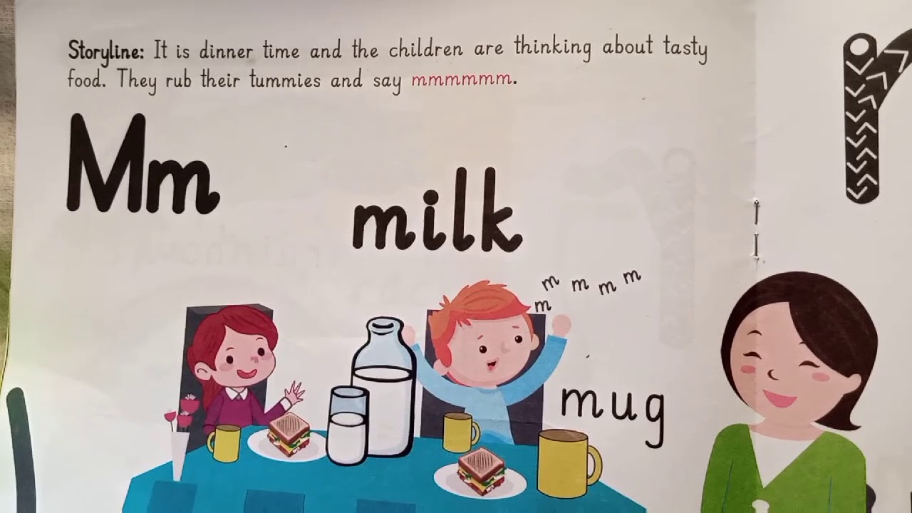 jolly phonics letter 'M' storyline - YouTube