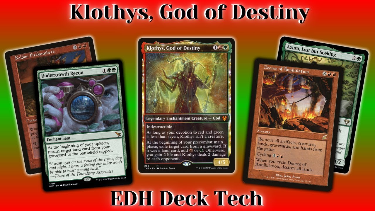 Homebrew EDH | Episode 62 | Klothys, God of Destiny EDH - YouTube