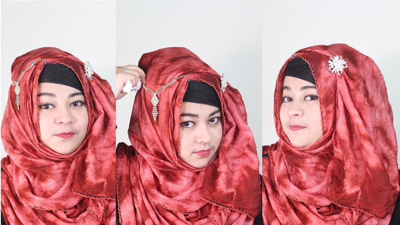 Hijab Style With Necklace On Head | Afrina Akter Hima - YouTube