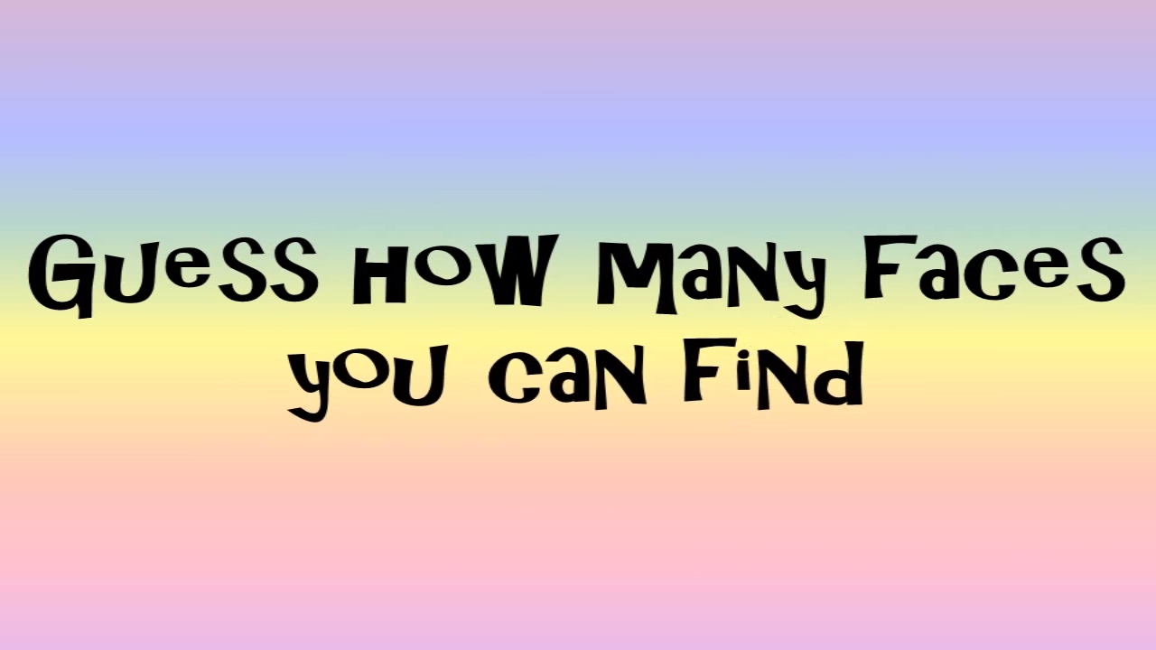 1 You Can Find How Many Faces? visual illusions - YouTube