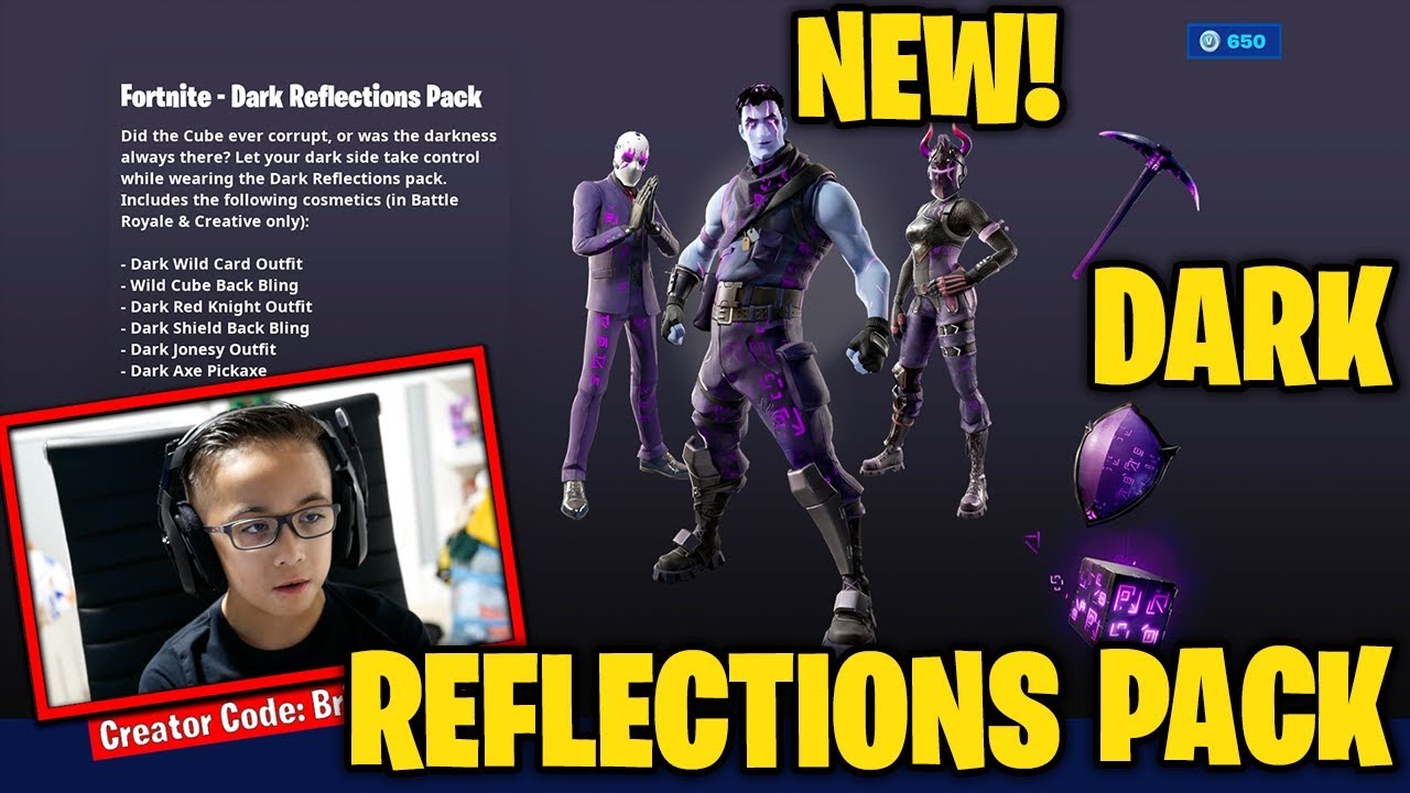 *NEW* DARK REFLECTIONS PACK in Fortnite! - YouTube