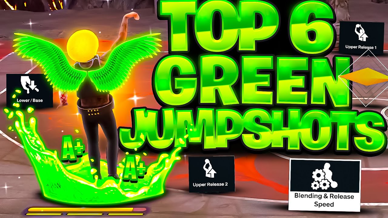 UNSTOPPABLE TOP 6 BIGGEST GREEN WINDOW JUMPSHOTS NBA2K25 BOTH GEN! BEST ...