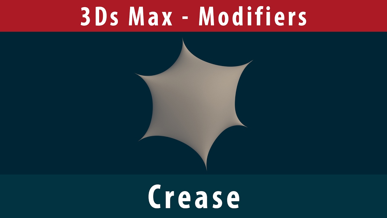 [3Ds Max - Modifiers] - Crease - YouTube