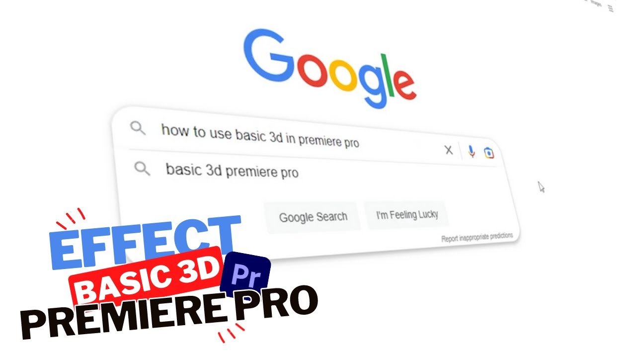 How To Use Basic 3D Effect In PREMIERE PRO | افکت basic 3d در پریمیر ...