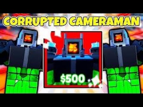 Showcase of corrupted cameraman in Toilet Tower Defense - YouTube