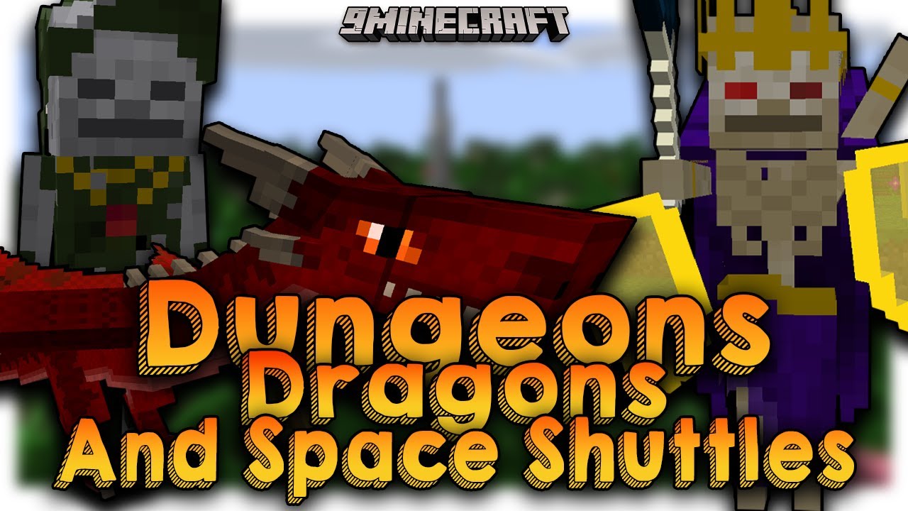 Minecraft: Dungeon, Dragons & Space Shuttle Minecraft Mod Pack. - YouTube