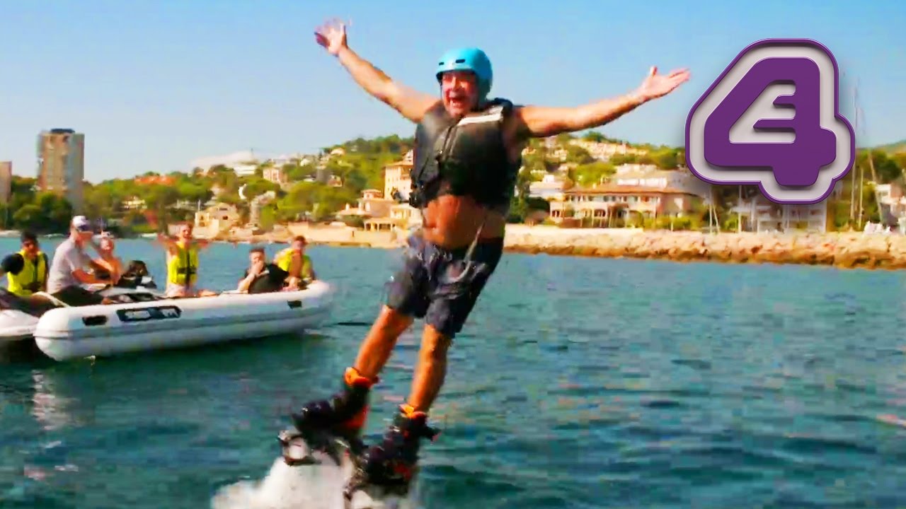 Tour Guide Brendan Has Trouble Staying Above Water On Flyboard | Coach ...
