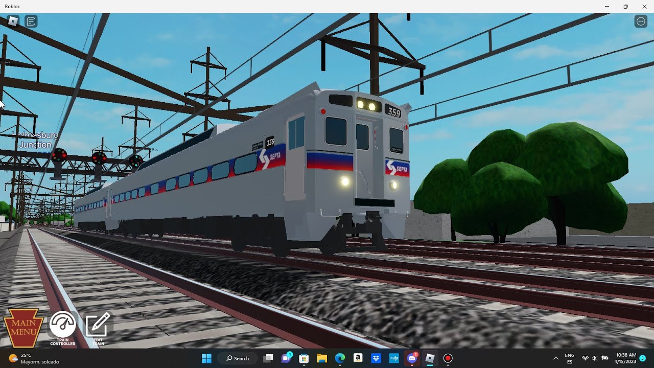 Roblox NEC Septa silverliner IV 2 car - YouTube