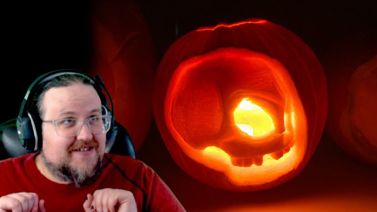 How to Carve a Skull Pumpkin - My Sketchy Habit - Pumpkin Carving Week ...
