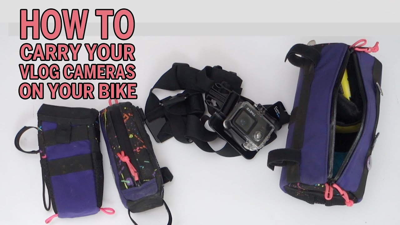 How to Carry your Vlog Multi Camera Setup on your Bike - YouTube