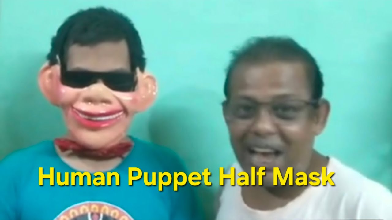 Human Puppet Half Mask #patilmagic#magic #puppet #mask#ventriloquist # ...