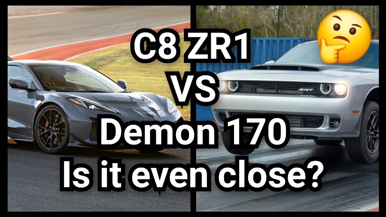 C8 ZR1 Corvette VS Dodge Demon 170 | Comparison - YouTube