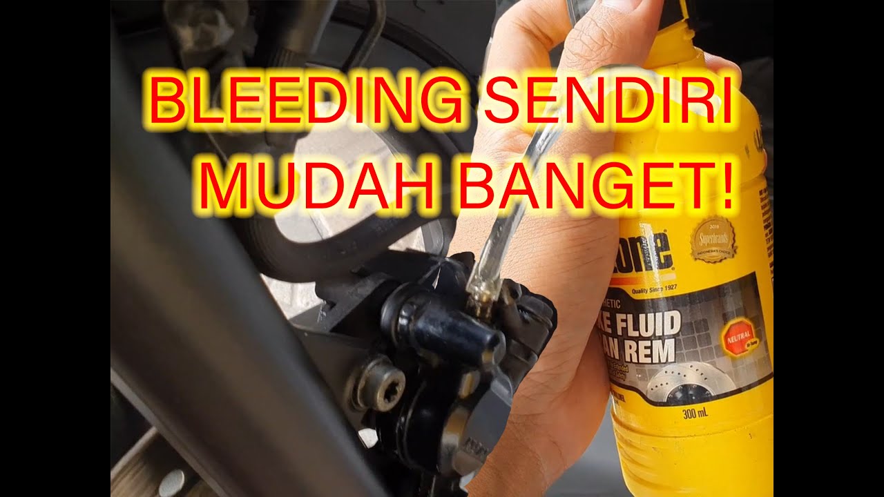 Tutorial cara mengganti minyak rem motor sendiri - BLEEDING MINYAK REM ...