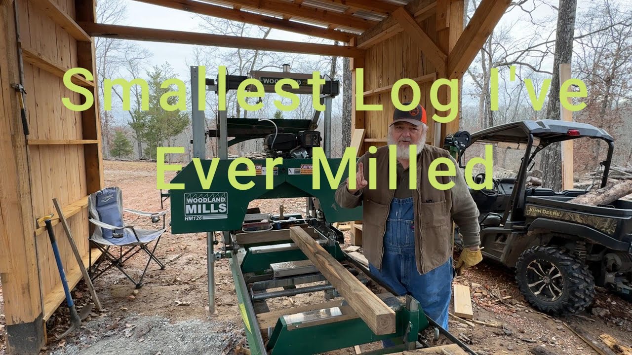 The Smallest Log I’ve Ever Milled | Making Black Walnut Turning Blanks ...