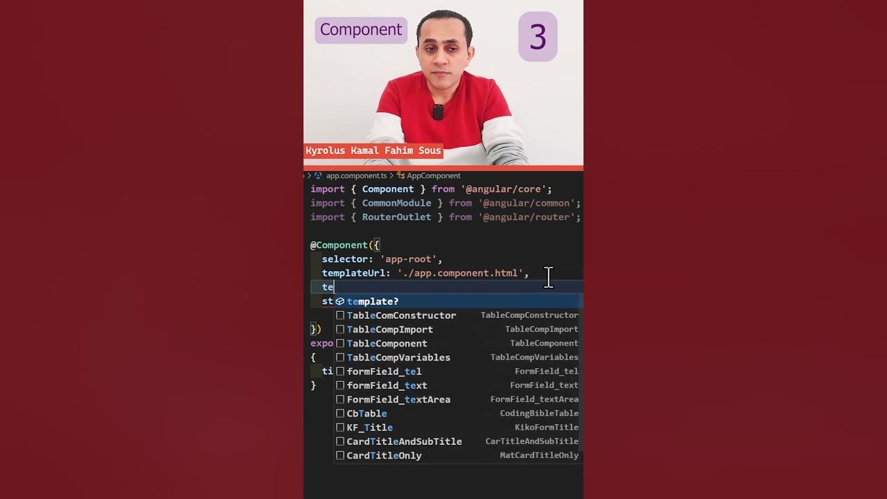 010 شرح Angular Component Decorator Angular17 انجولار17 بالعربي Youtube