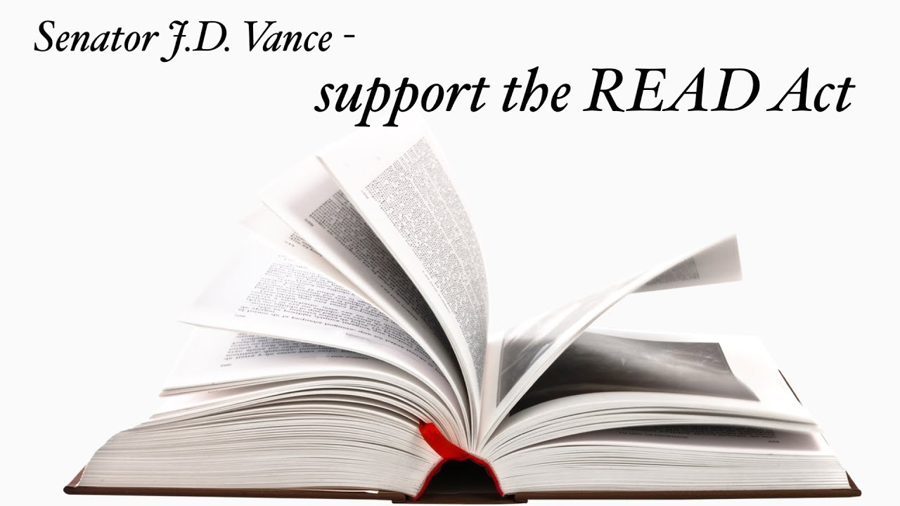 Senator J.D. Vance Please Support the Reauthorization of the READ Act ...
