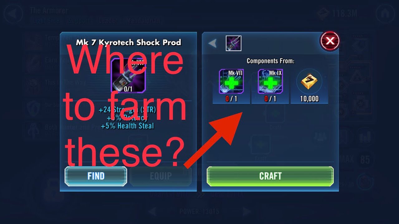 Best Way to Farm Kryotechs - SWGOH - YouTube