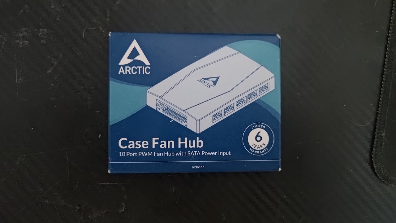 Arctic Cooling 10 Port PWM Fan Hub with SATA Power Unboxing - YouTube