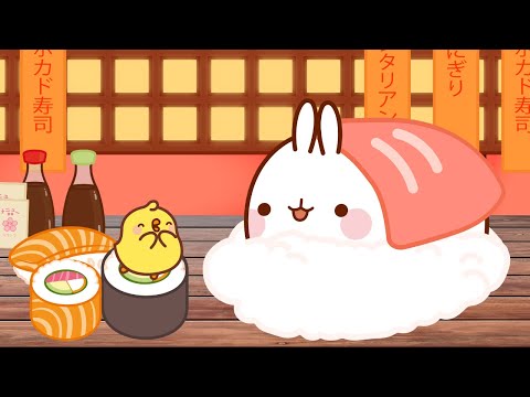 Molang is the cutest Sushis  😍🍣