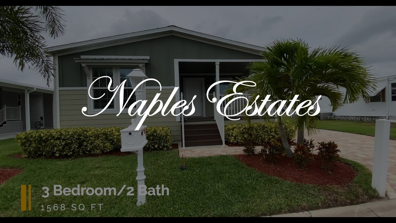 Naples Estates, 55+ Community in Naples, FL: 12 Appletree Lane - YouTube