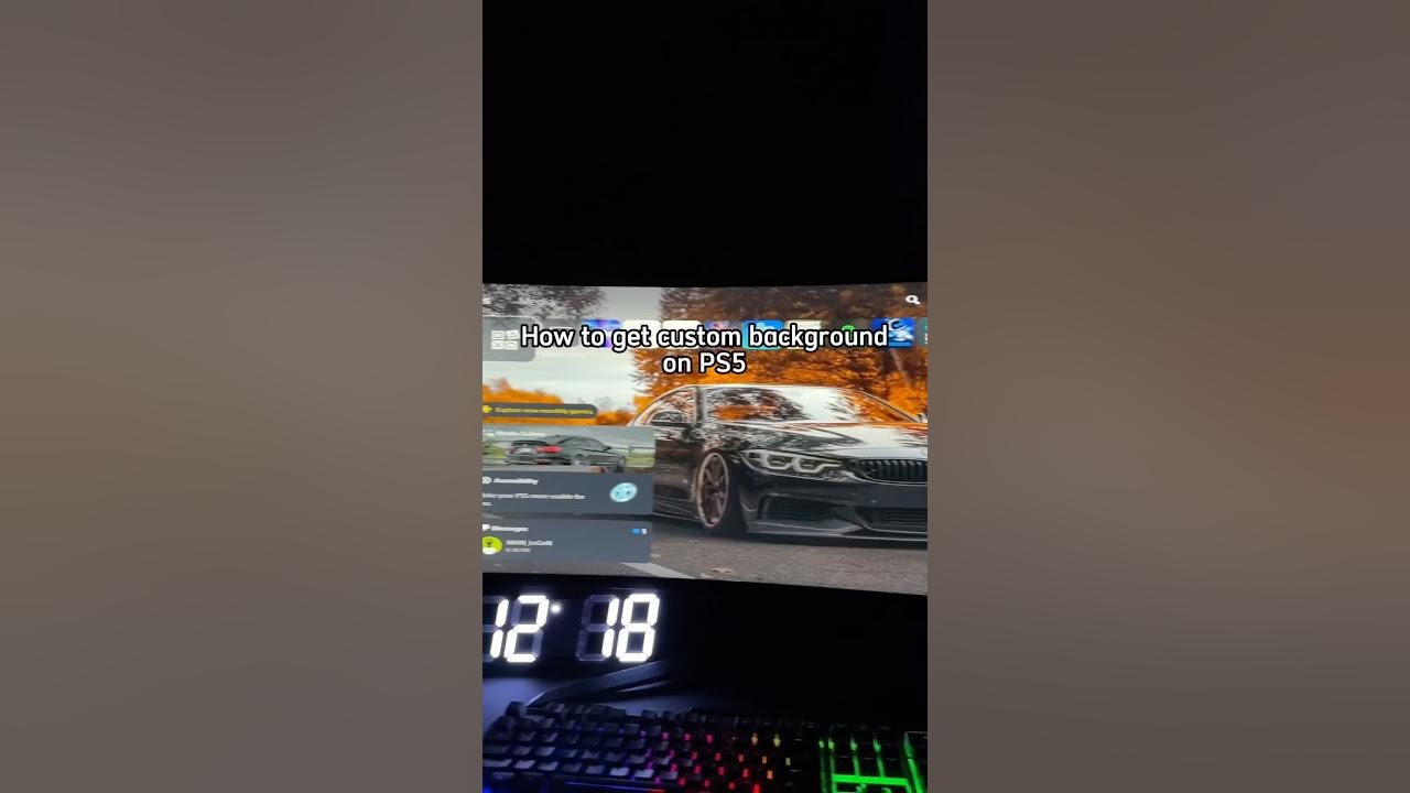 Tutorial on how to get custom background on PS5 - YouTube