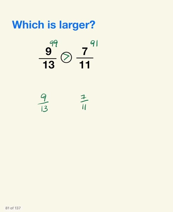 Compare Fractions Easily | Math Trick - YouTube Compare Fractions Easily | Math Trick - YouTube