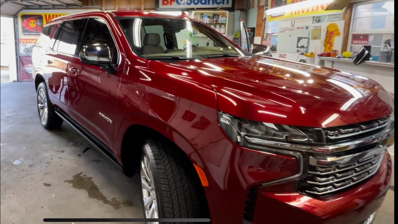 2023 Tahoe window tint - YouTube