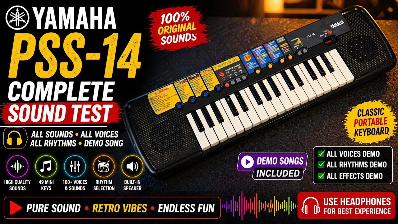 Yamaha PSS 14 || Yamaha PSS 14 sound test - YouTube