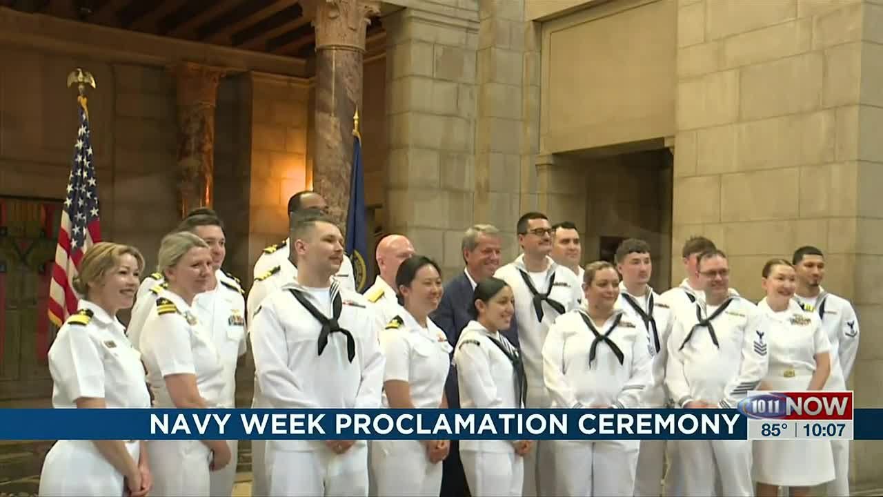 Navy Week Proclamation Ceremony - YouTube