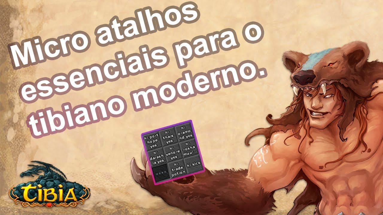 Tibia Micro atalhos essenciais TIBIANO MODERNO /Tibia Essential Micro ...
