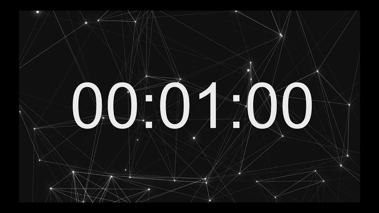 1 minute timer with alarm - YouTube