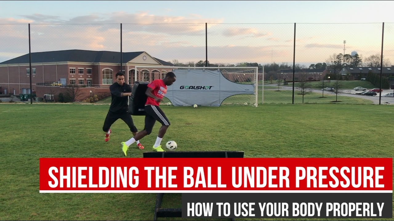 Soccer Drills - How To Shield The Ball Away From Defenders! - YouTube