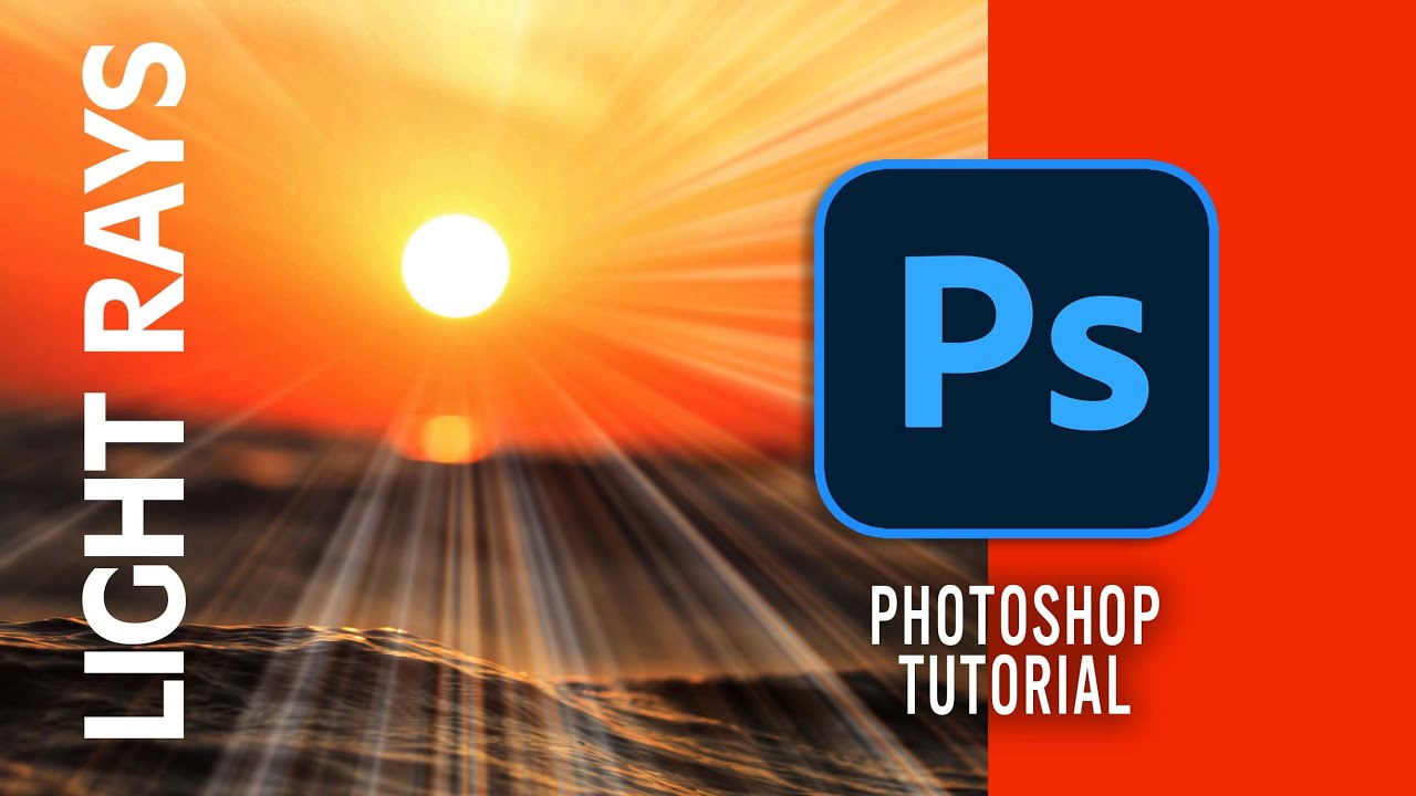 How to add light rays effect in Photoshop - YouTube