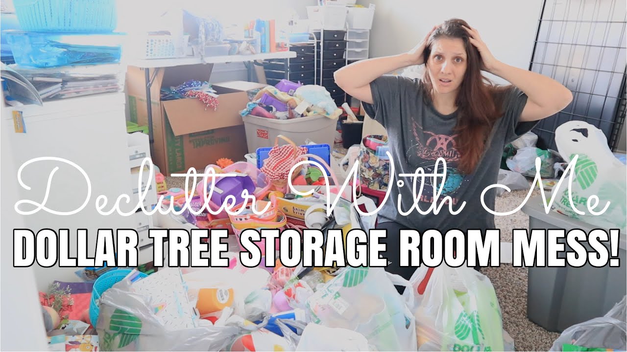MY DOLLAR TREE STORAGE ROOM | CLEAN WITH ME & ROOM DESIGN PLANS! - YouTube