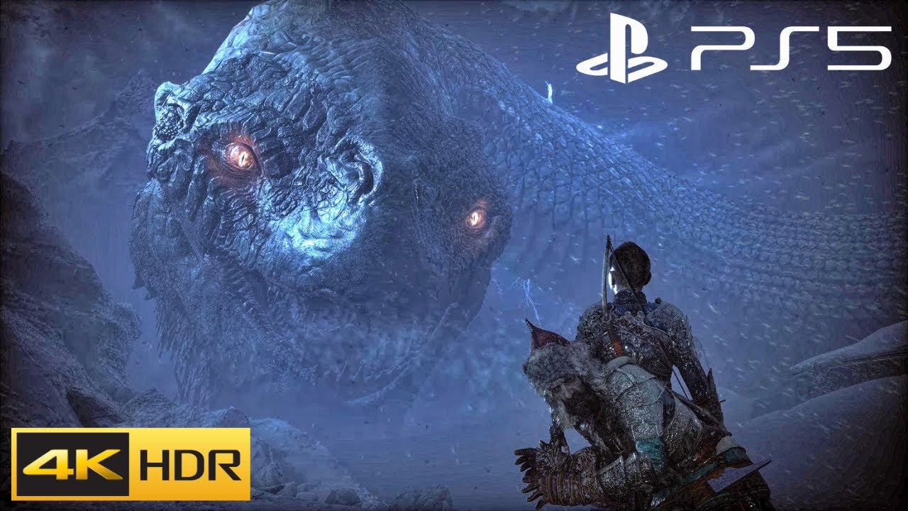 God of War Ragnarok - All World Serpent Scenes (The Giant Snake ...