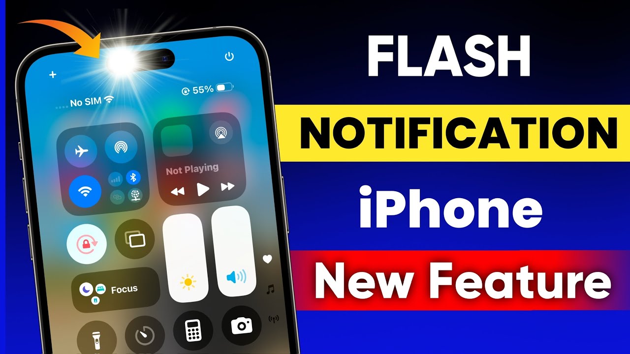 How To Enable LED Notification Light In iPhone | How To Turn on flash ...