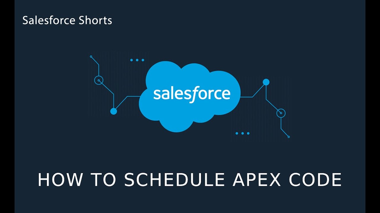 How to schedule Apex class code - YouTube