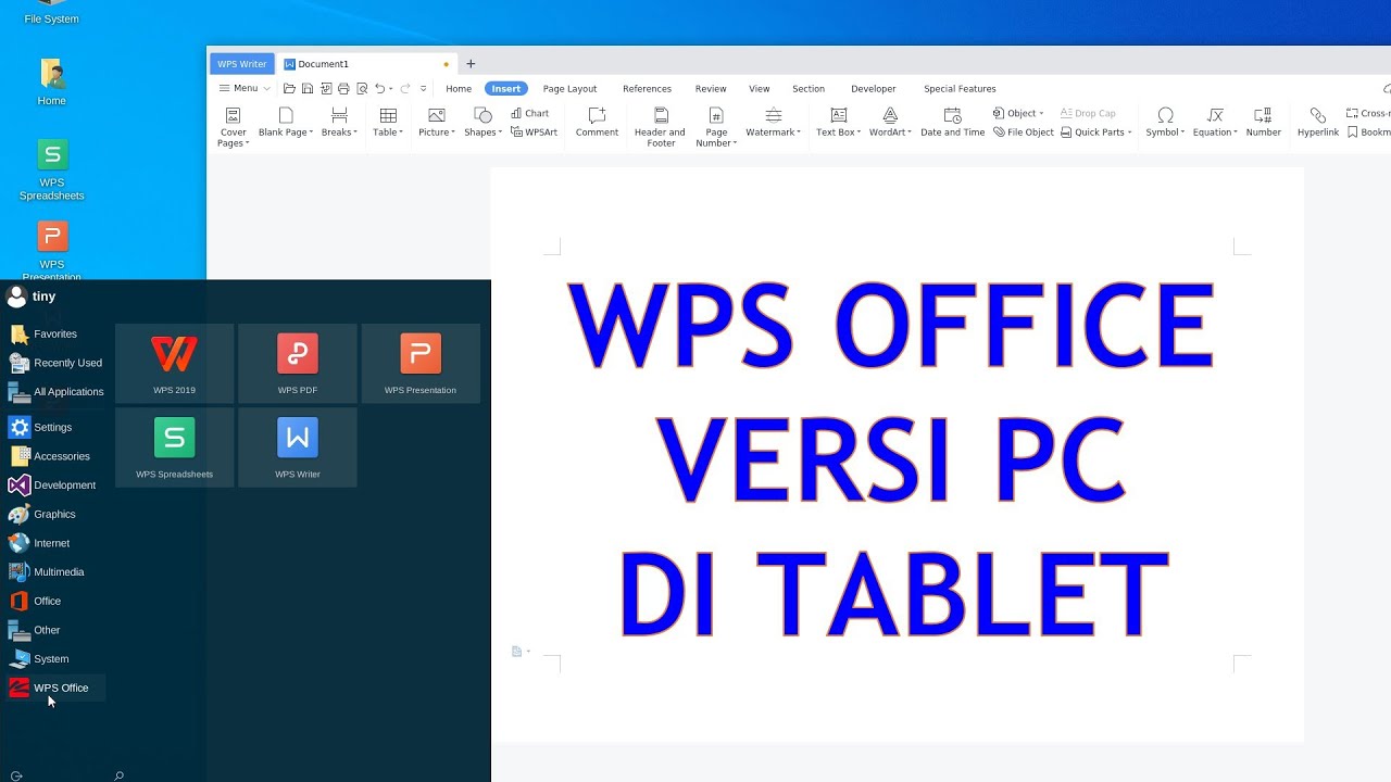 TUTORIAL MEMASANG WPS VERSI PC DI TABLET ITEL VISTA TAB 30 PRO # ...