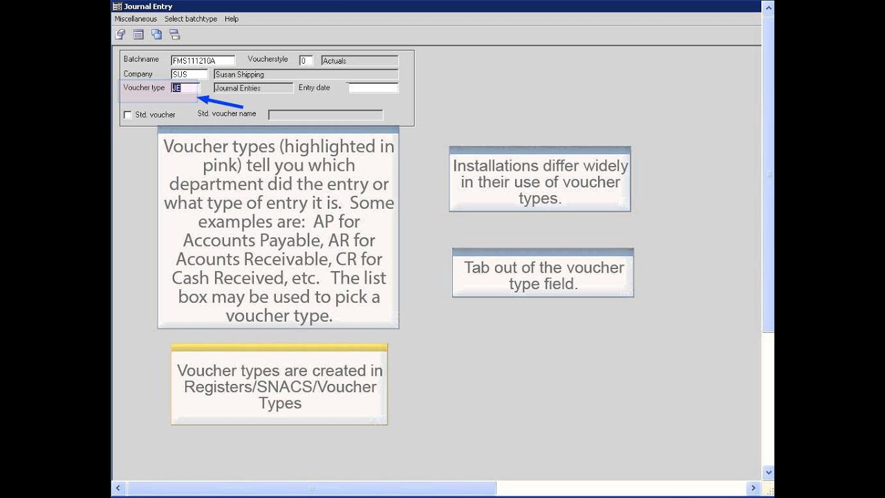 ShipNet Financial Management: Journal Entry Batch Headers - YouTube