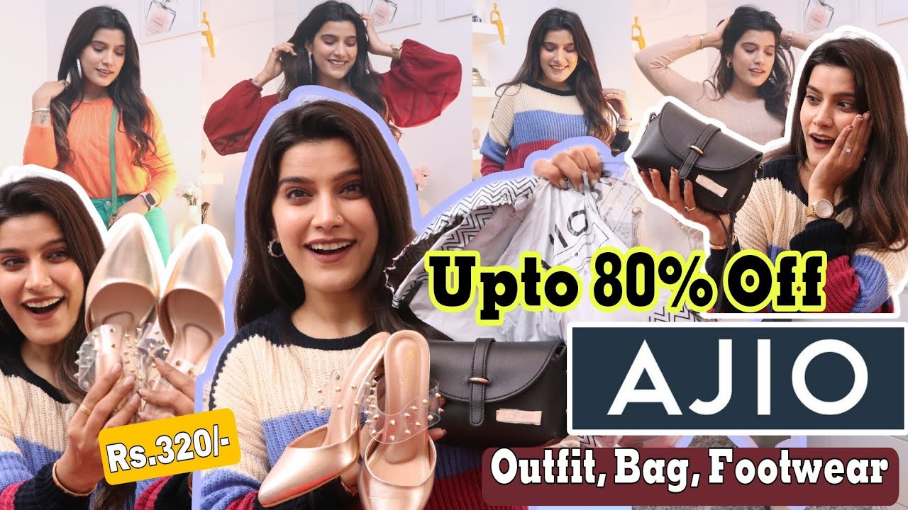 New Years Shopping Haul 😍 |Ajio Collection Dresses, Heels & Bags ...