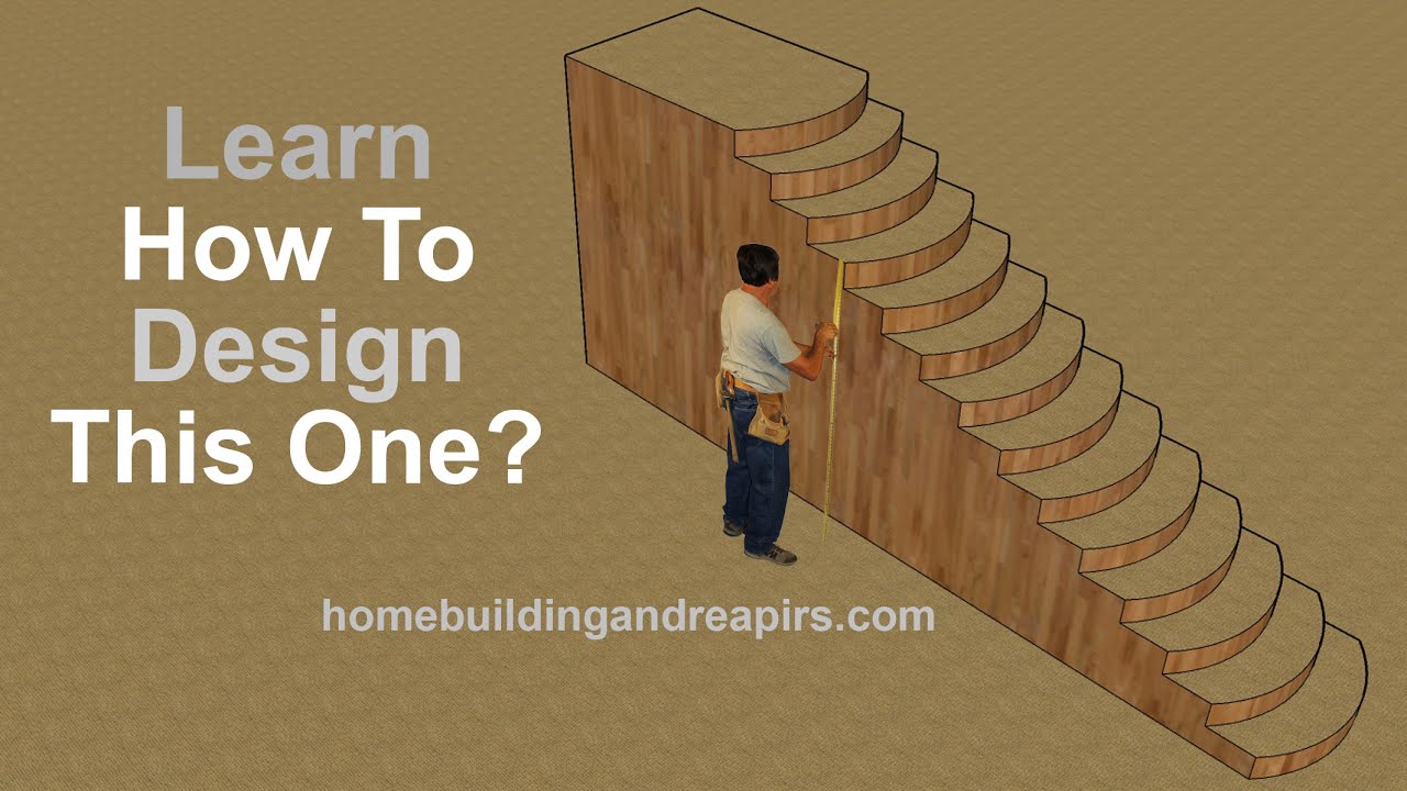 Learn How To Design Curved Steps For A Straight Set of Stairs ...