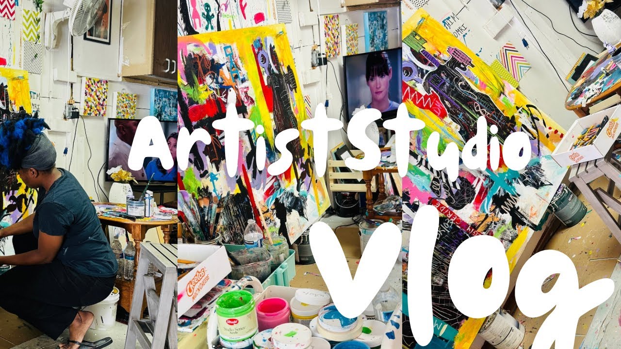 Cassandra Saint-Jean Abstract Artist Studio Vlog no 4 - YouTube