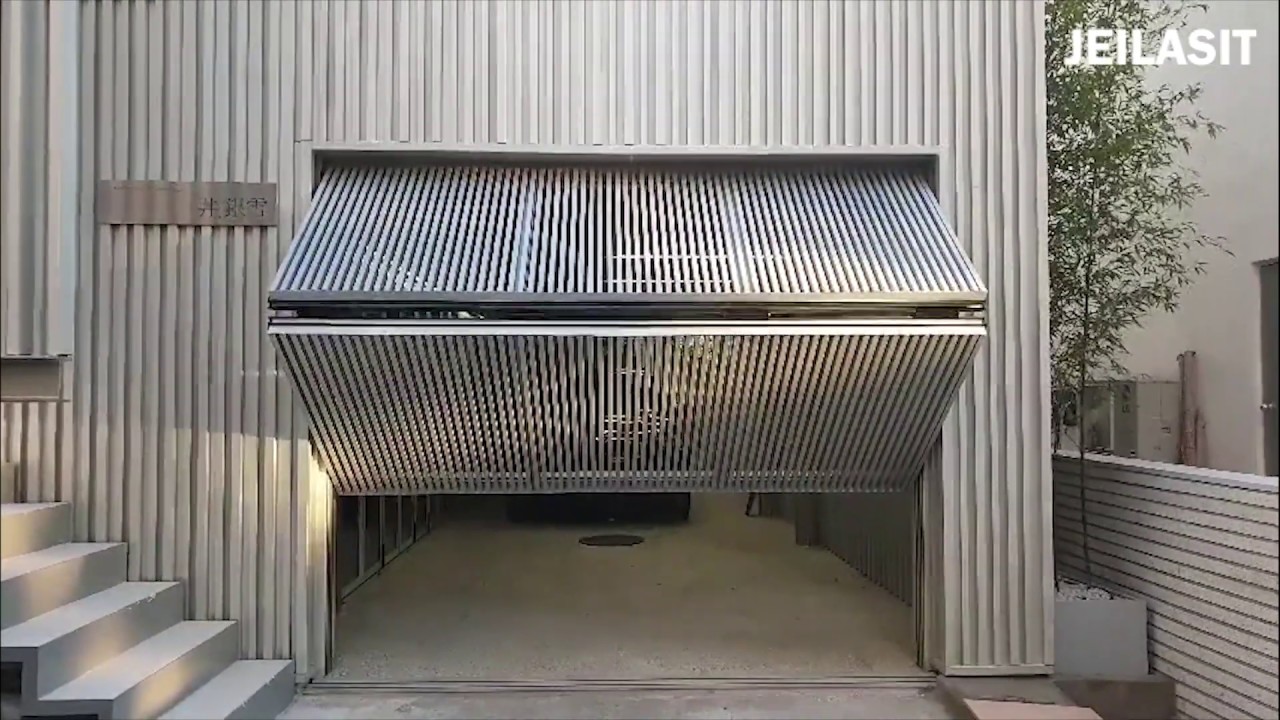 남들과는 다른 나만의 주차창에 어울리는 차고 셔터 'AFU SYSTEM(폴드업)' - YouTube