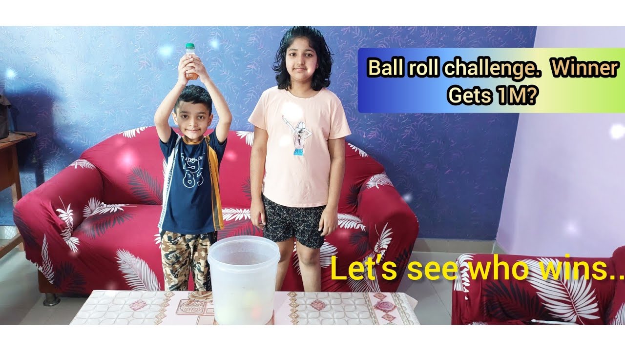 Ball roll challenge..let's see who win 🏆 - YouTube
