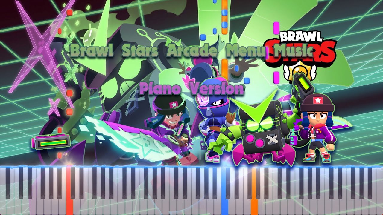Brawl Stars Arcade Theme Menu Music (Brawlicade) Piano - YouTube