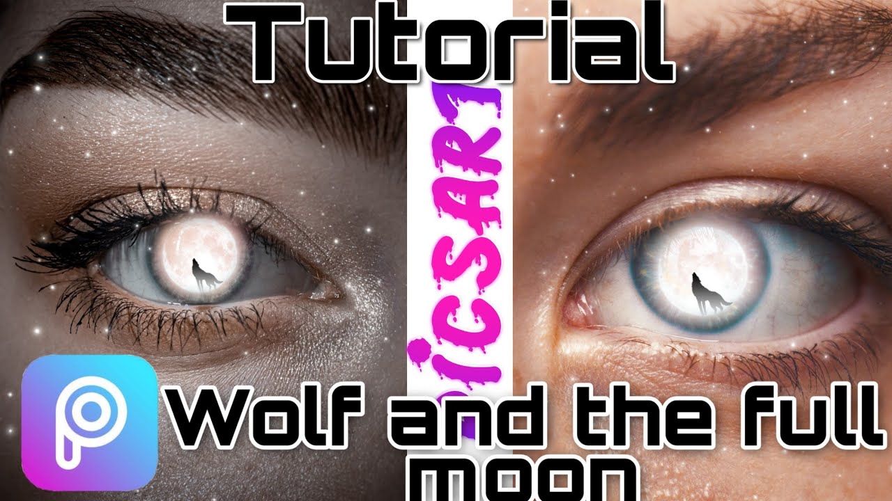 Picsart wolf and moon conept|picsart tutorial|Ayaan Editing - YouTube