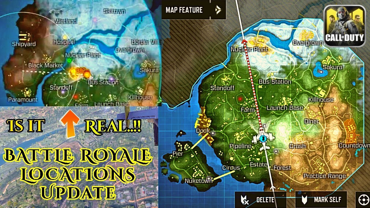 🗾NEW📣 CALL OF DUTY MOBILE BATTLE ROYALE LOCATIONS Update | MAP ...