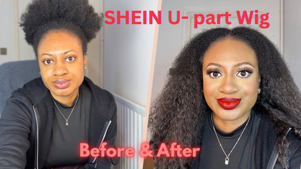How to install a U-part wig | Detailed full glam makeup tutorial.Hair ...