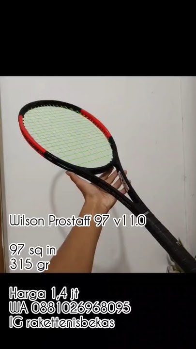 Raket tenis WILSON pro staff 97 v11.0,97inch 315gram 1,4jt nego IG rakettenisbekas WA ...